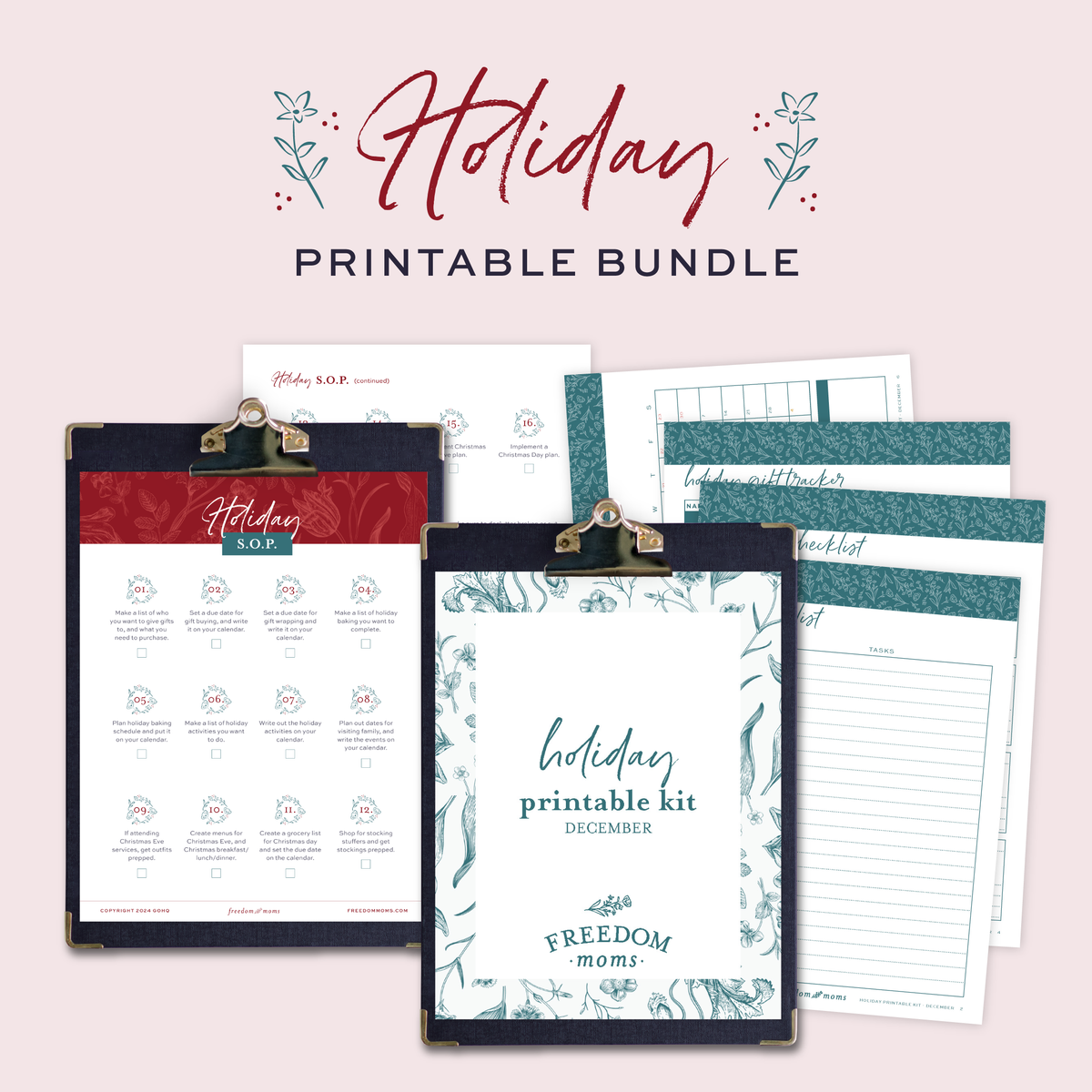 Holiday Printable Bundle – Freedom Moms Store